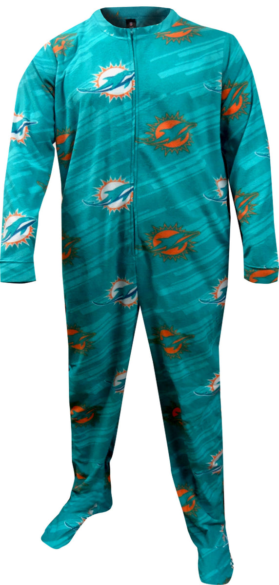 Miami Dolphins One Piece Footie Pajama – WebUndies.com