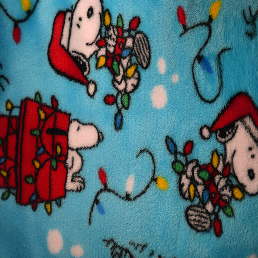 Peanuts Snoopy Light Blue Plush Christmas Lounge Pant – WebUndies.com